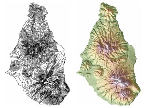 Montserrat Island DEM Map - Home - Aerial/Satellite Digital Mapping ...