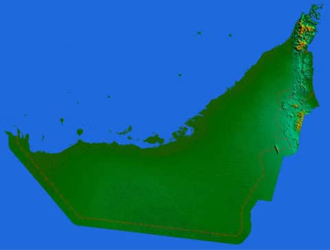 30m Digital Elevation Model (DEM) of United Arab Emirates - Home ...